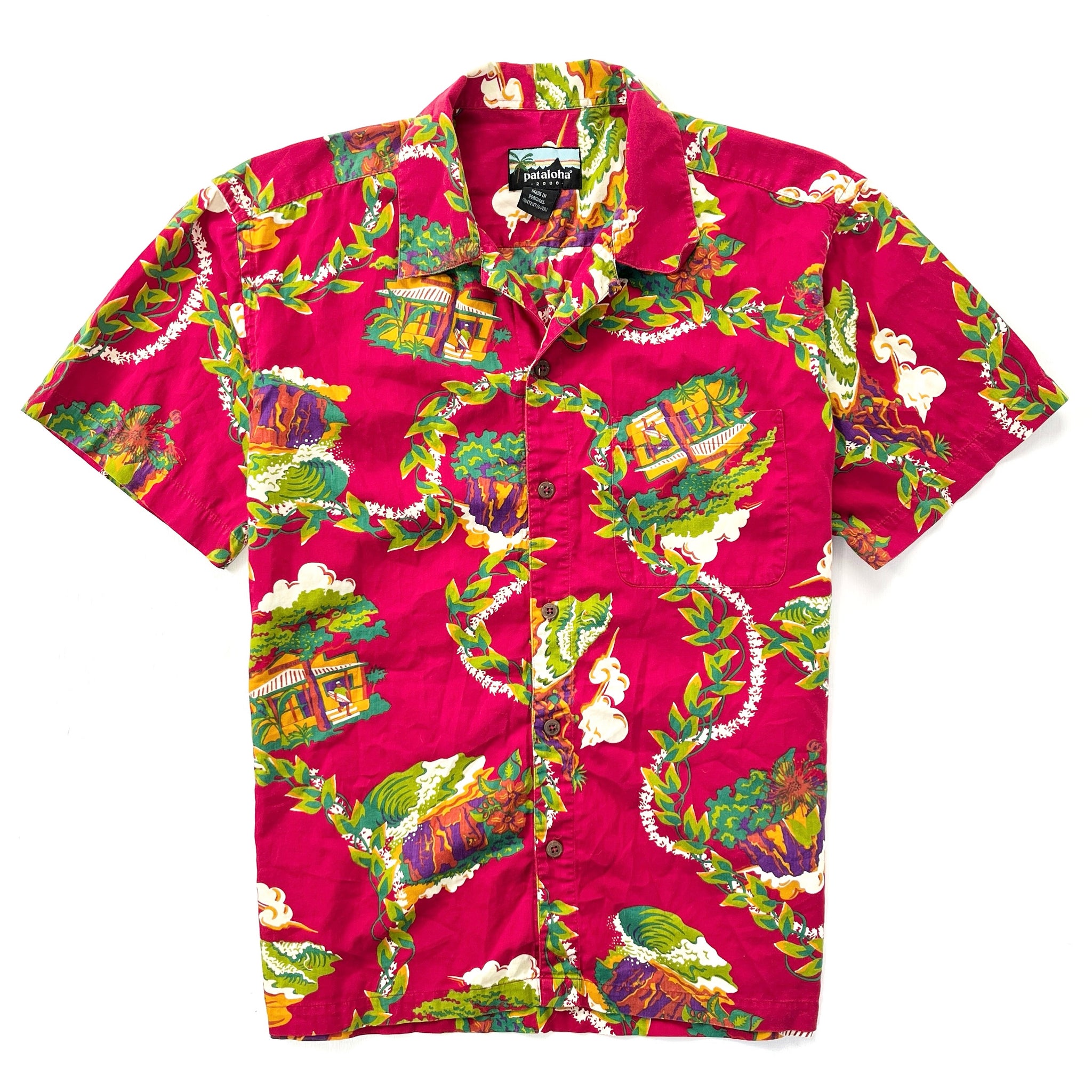 2000 Patagonia Limited Edition Made In Portugal Pataloha Print Shirt